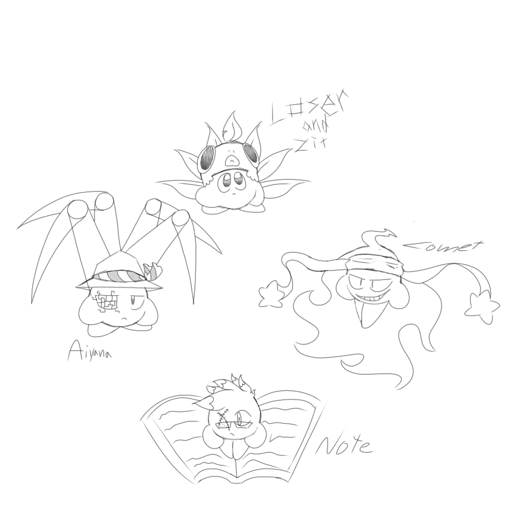 my Kirby o.c's redraw and new designs | Fandom