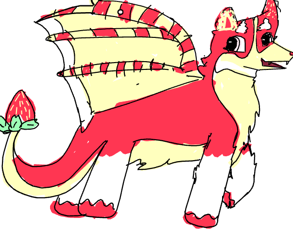 I made fanart of the Strawberry Shortcake bat dragon :D | Fandom