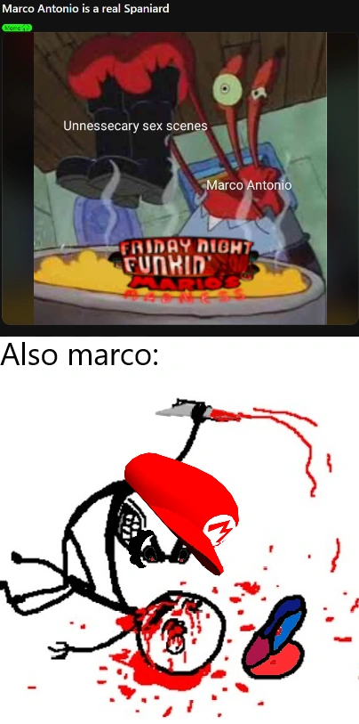 fnf Mario Madness creator in a nutshell | Fandom