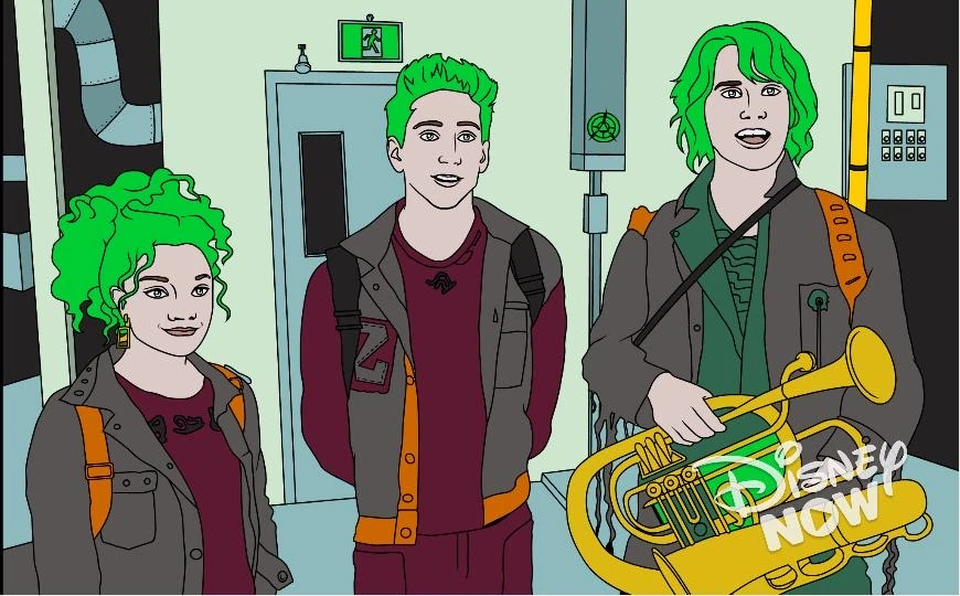 I colored Zed Necrodopolis, Eliza Zambi, and Bonzo in Z-O-M-B-I-E-S ...