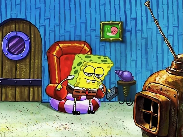 Spongebob Squarepants Smoking Peanut