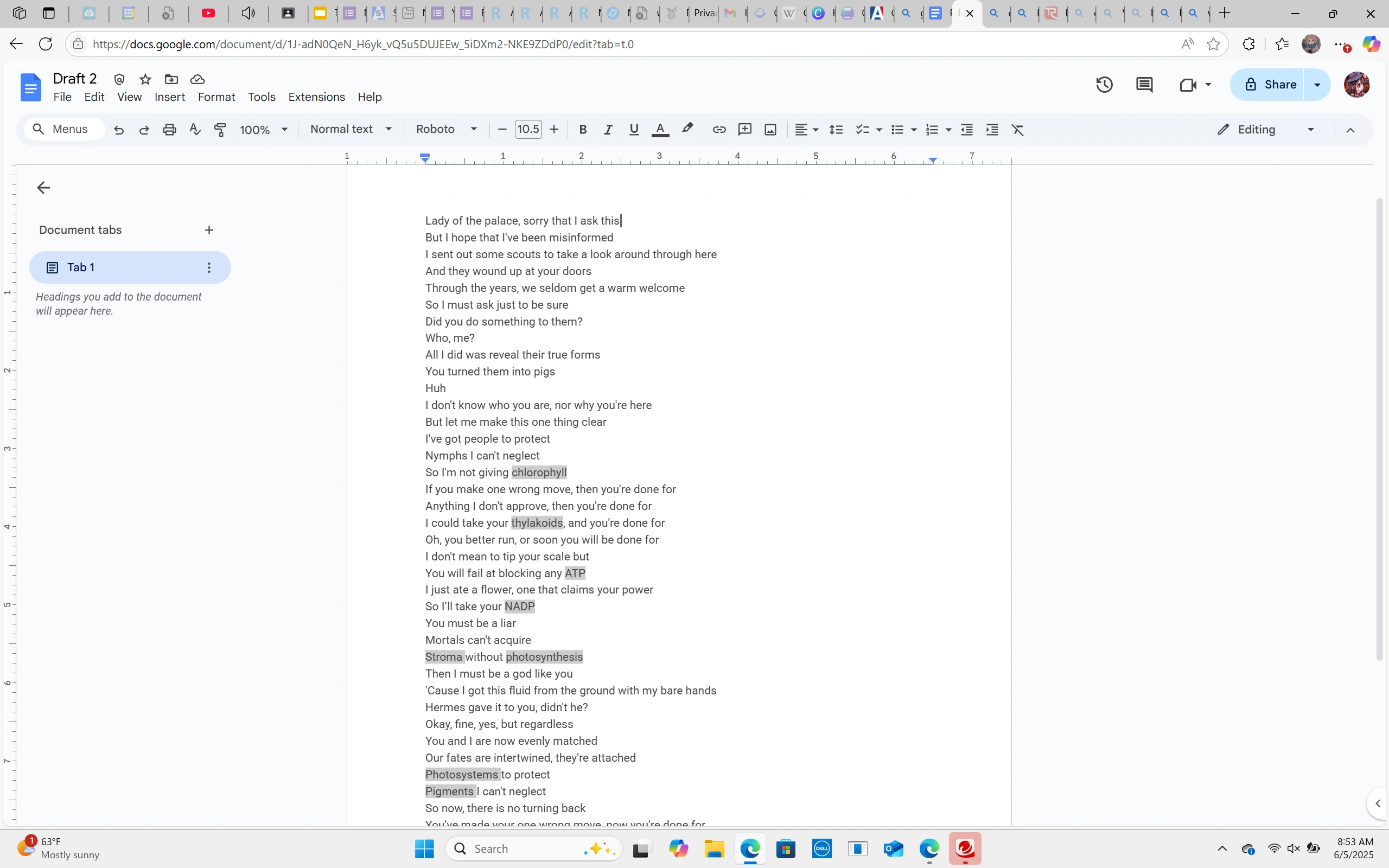 Draft two... I need tips. | Fandom
