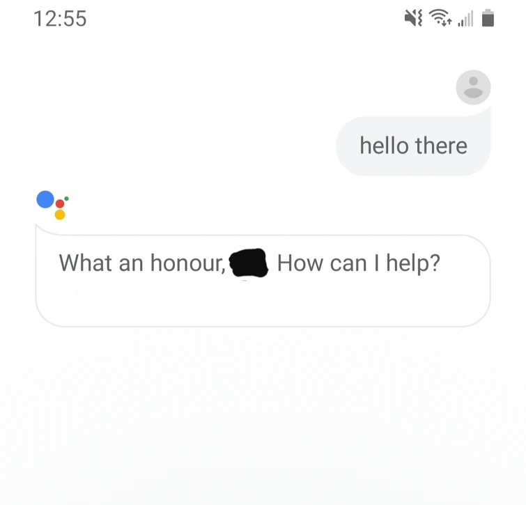 I said hello there to my google assistant | Fandom
