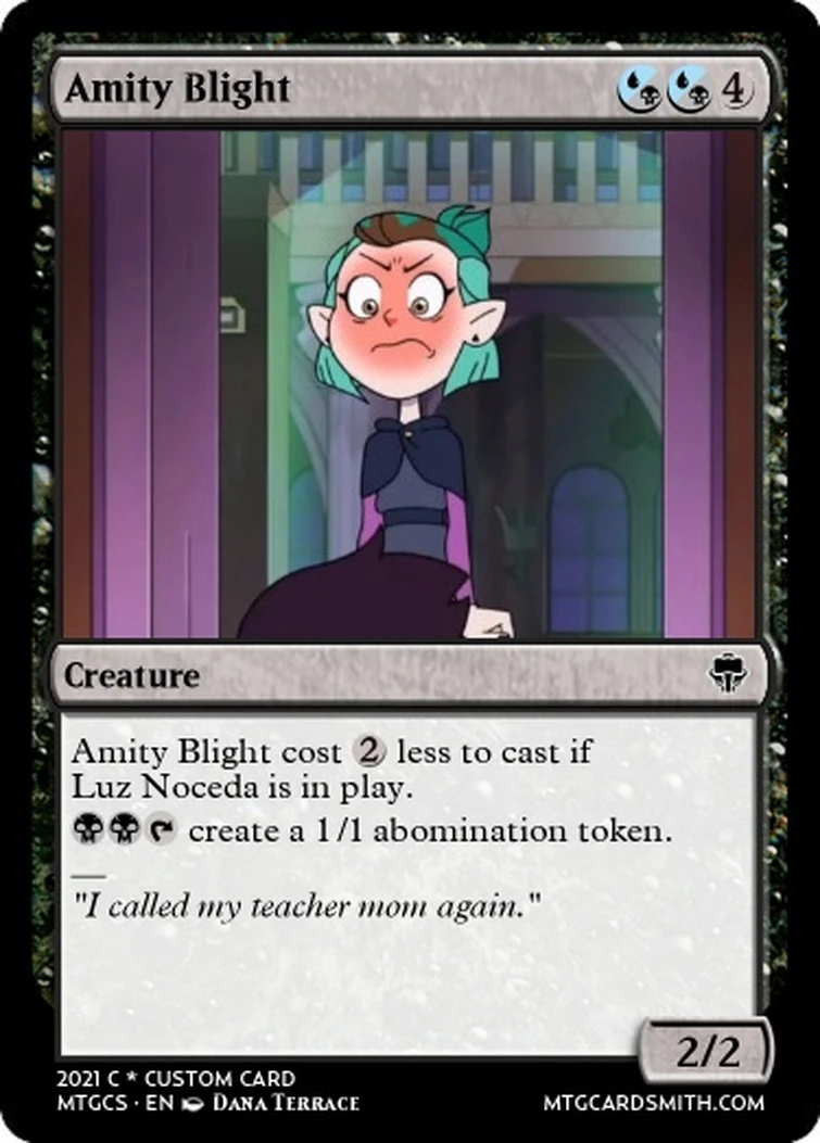 I have amity blight’s card. | Fandom