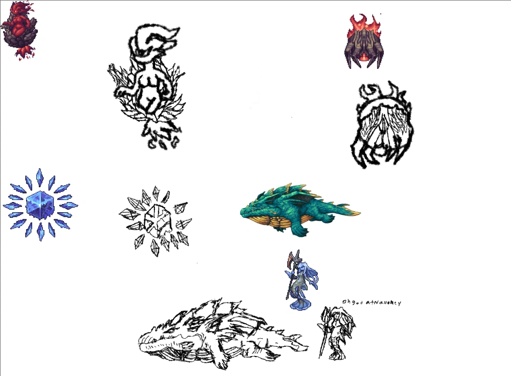 Some terraria calamity mod Bosses fanart i made | Fandom