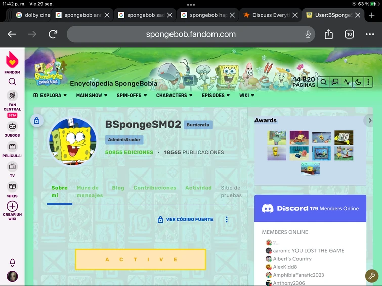 The Spongebob Fandom is getting toxic right now because some mod banned me for 12 weeks for no ...