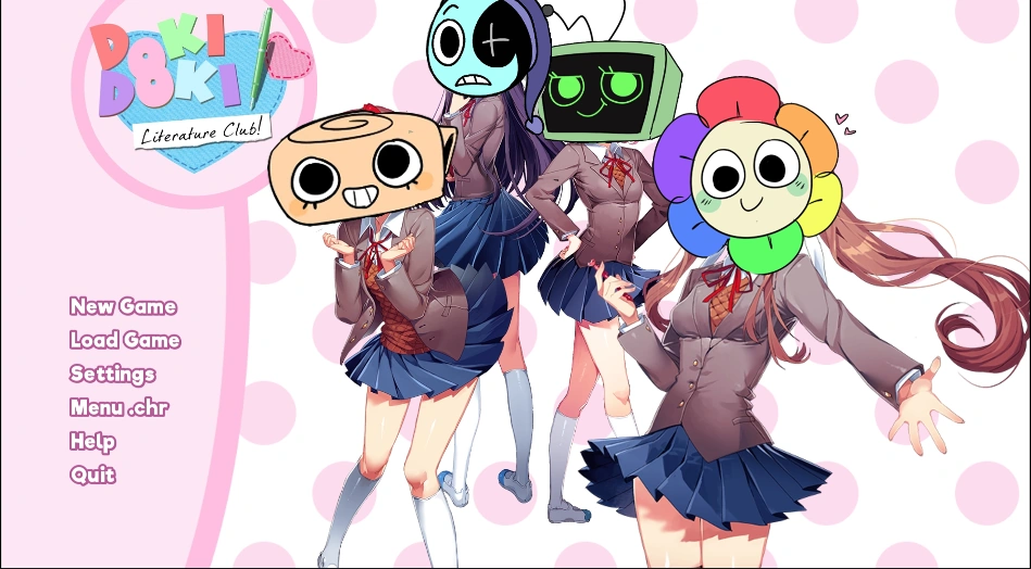 Putting the main toon's faces onto the main characters of Doki Doki ...