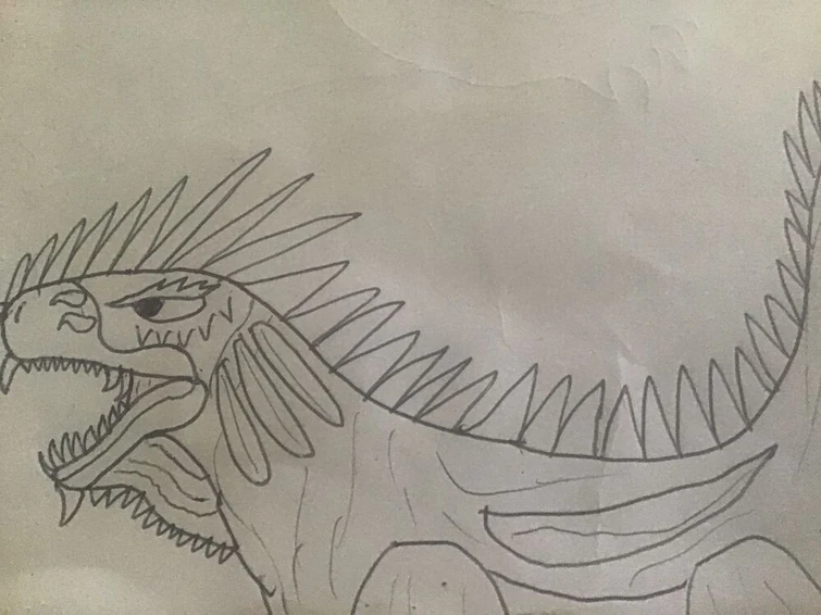 Anguirus Drawing (+Bonus Varan) | Fandom