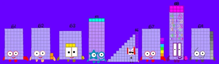 I MADE MY NUMBERBLOCKS 61, 62, 63, 65, 66, 67, 68, AND 69! (THEY'RE NOT OFFICIAL THOUGH) | Fandom