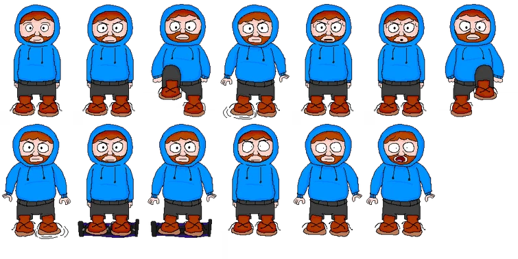 Caseoh basics sprite sheet | Fandom