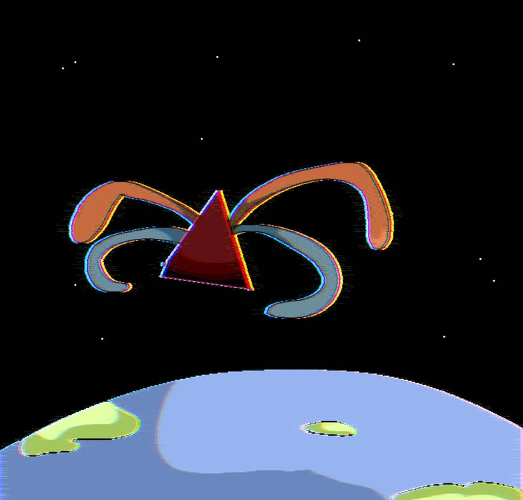 really bad doodle i made around the start of 2023 (deoxys triangle ...