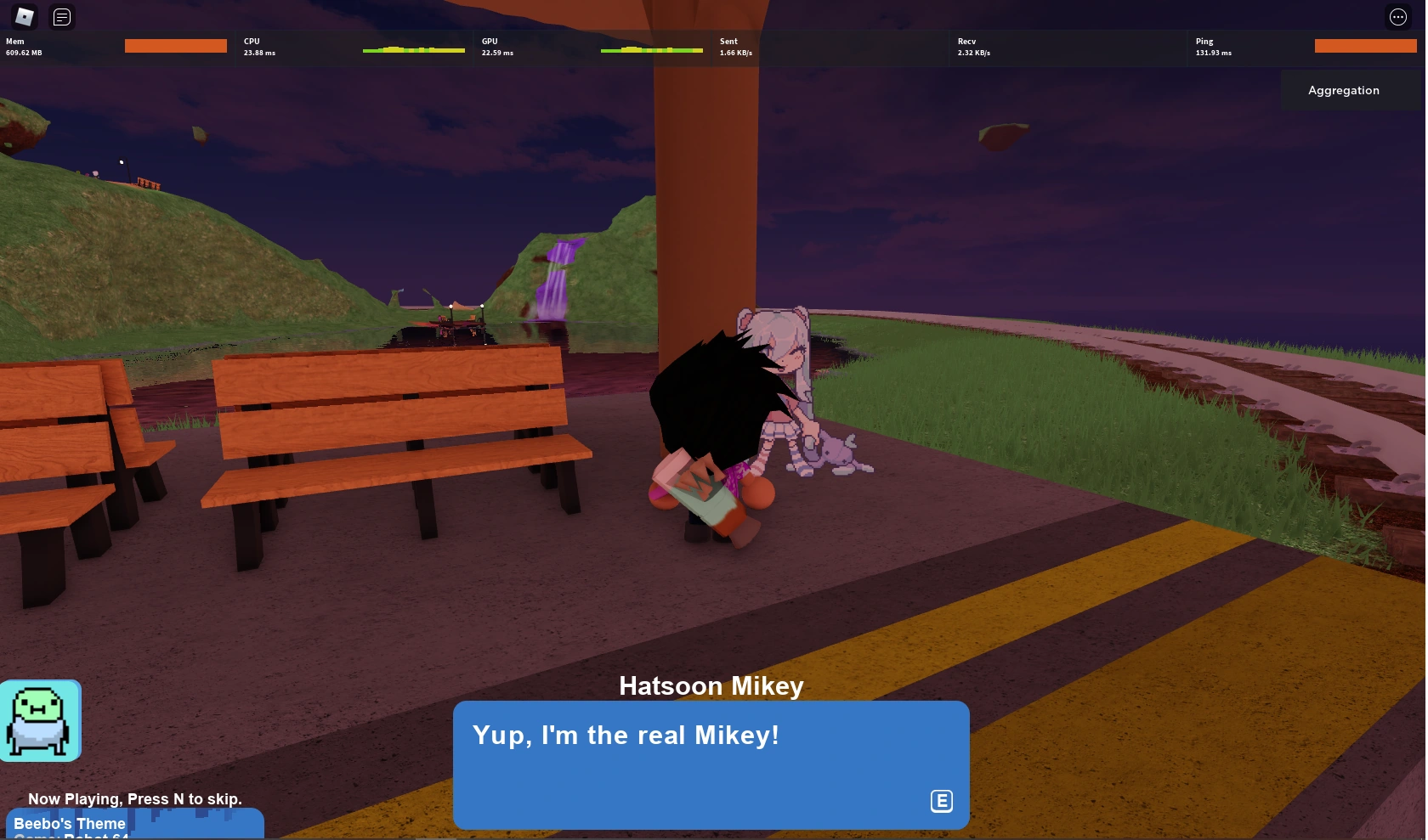I WAS JUST PLAYING BRIBBLECO HUB AND IS THIS A REFERENCE TO- *gets cut ...