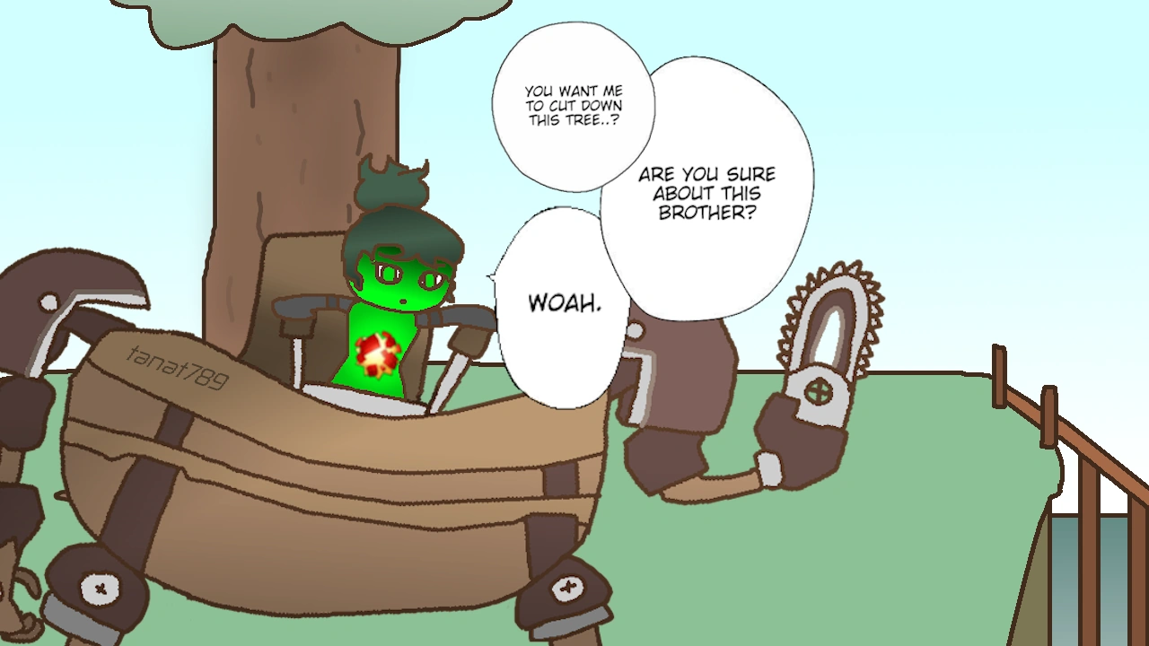 Lumberjacking with a mech | Fandom