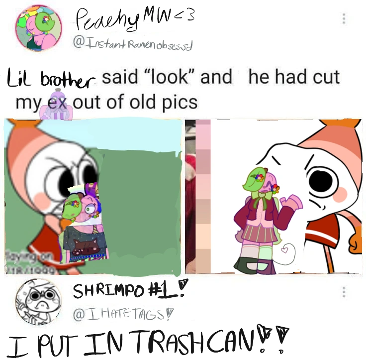 "I PUT IN TRASH CAN!!!! " (meme post) | Fandom
