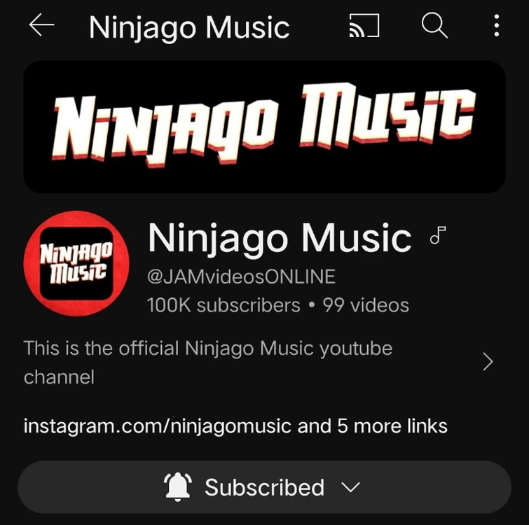 Ninjago Music has reached 100k subscribers! | Fandom