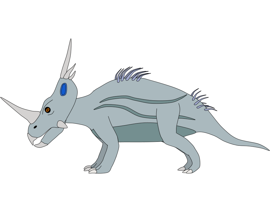 I FINALLY finished the Styracosaurus drawing! | Fandom