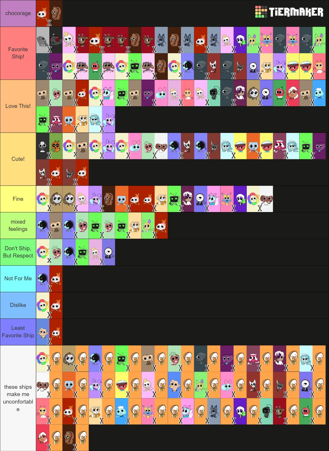 my dw ship tier list (updated again) | Fandom