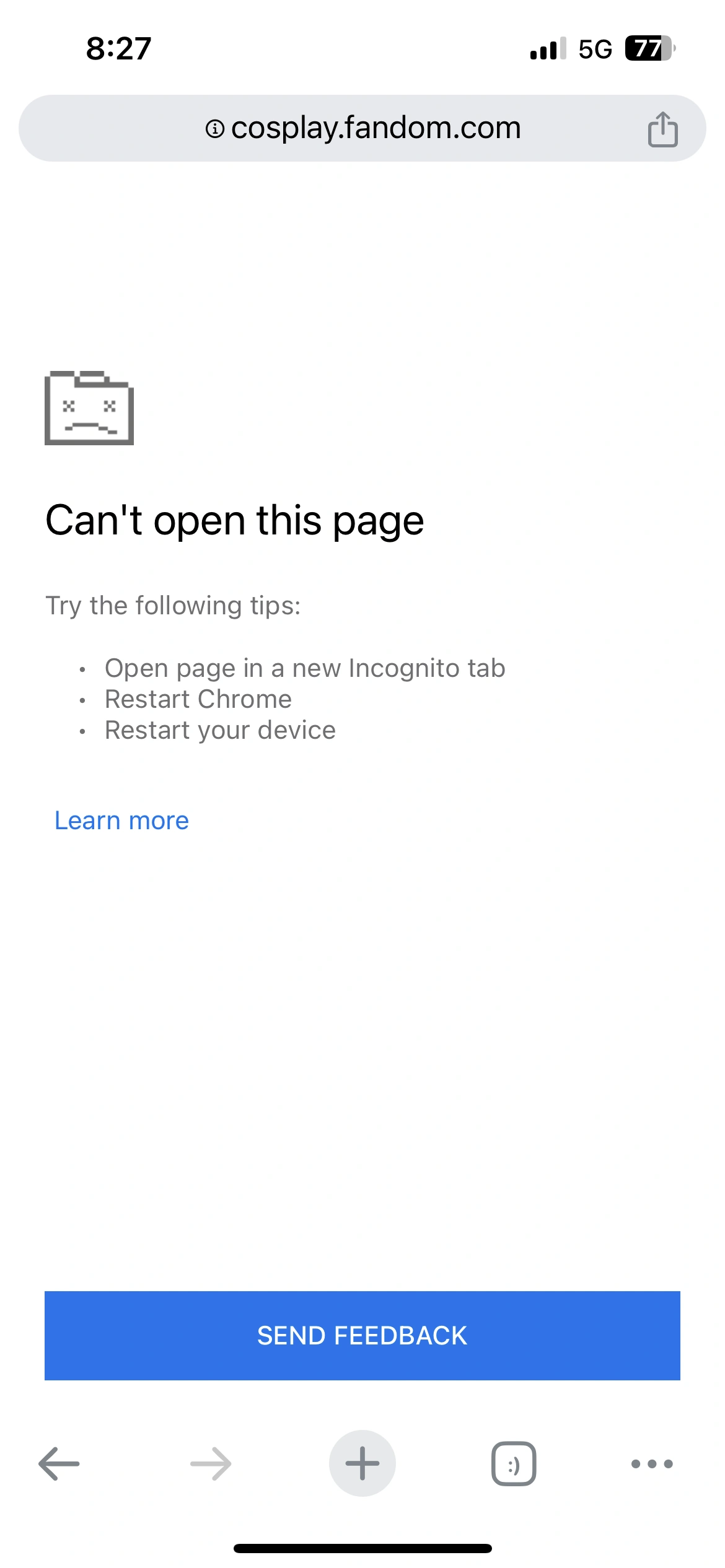 Can't open this page RANT | Fandom