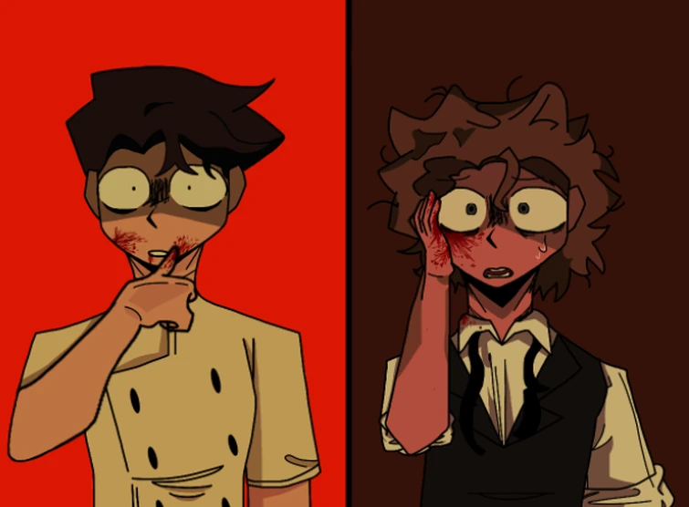 dead hours art thing I did a year ago (TW - Blood) | Fandom