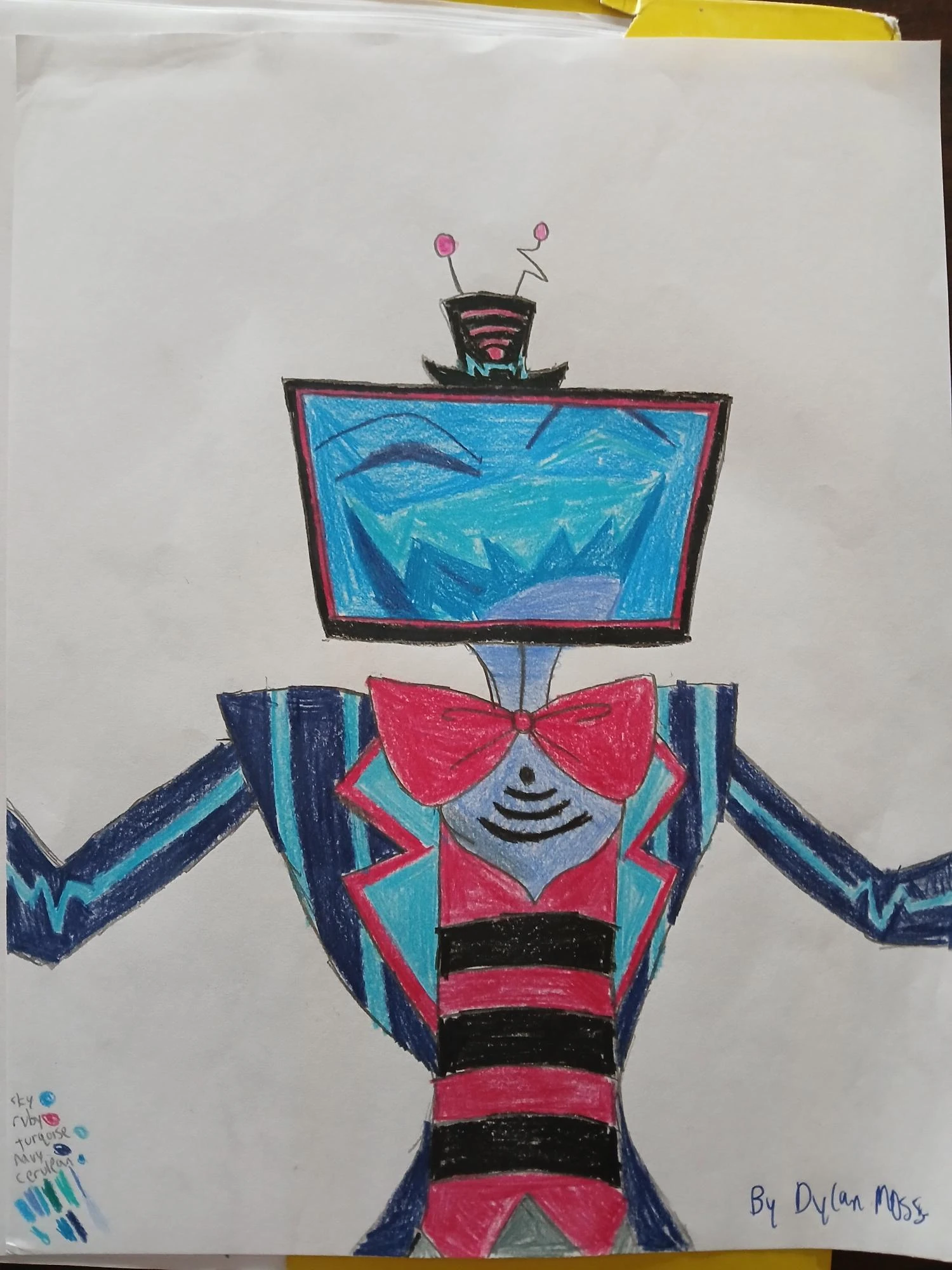 I drew Vox in school | Fandom