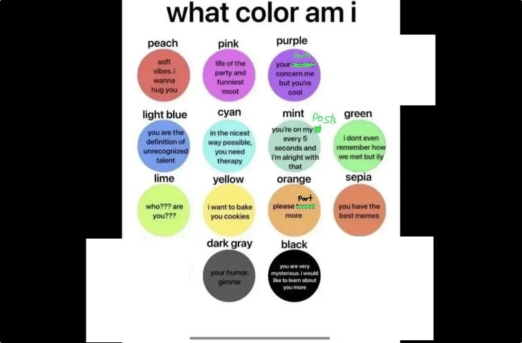 what color am i? | Fandom
