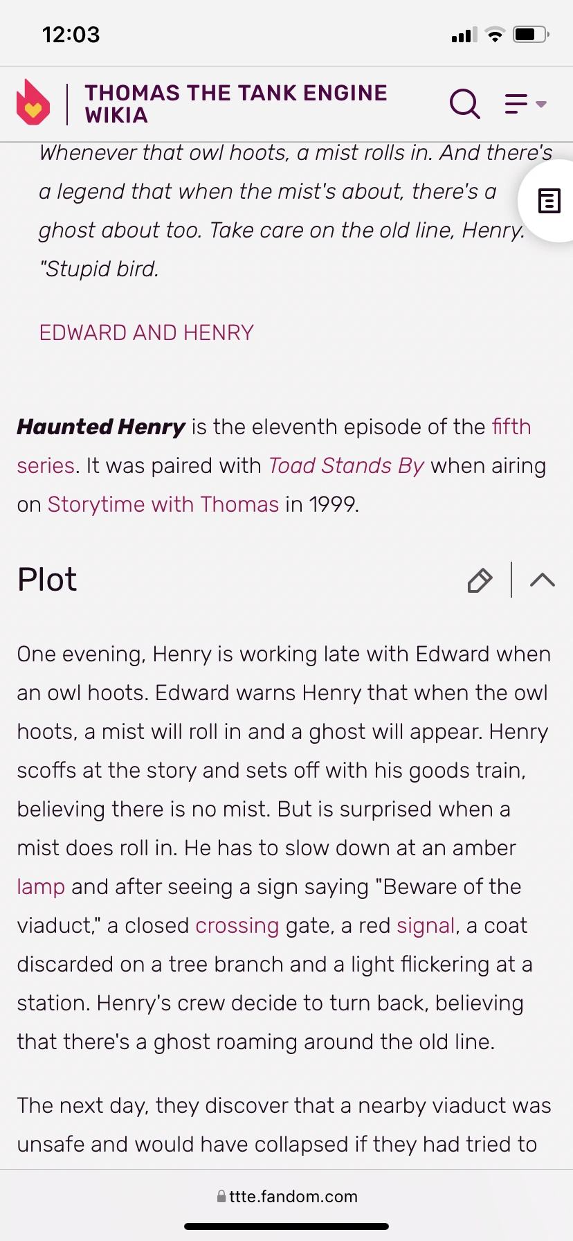 Haunted Henry on Storytime with Thomas | Fandom