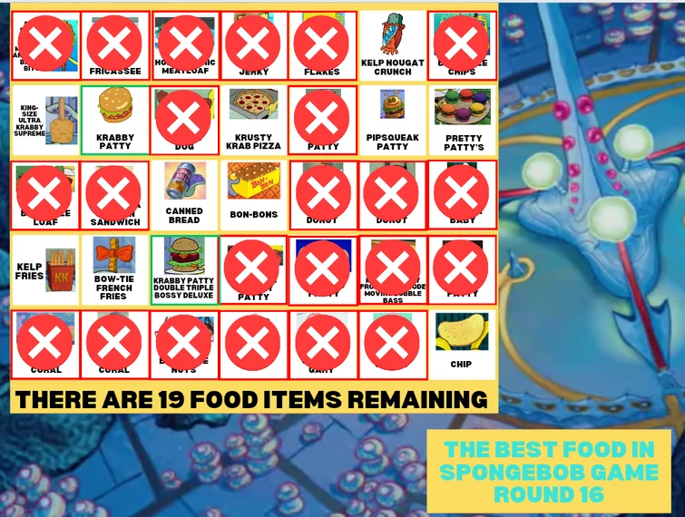 The best food in SpongeBob game round 16 | Fandom