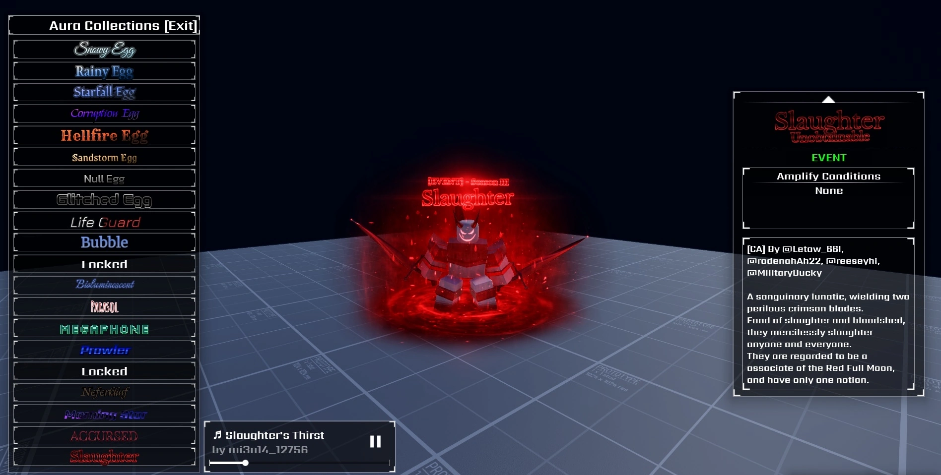 Js posted abilities for slaughter | Fandom