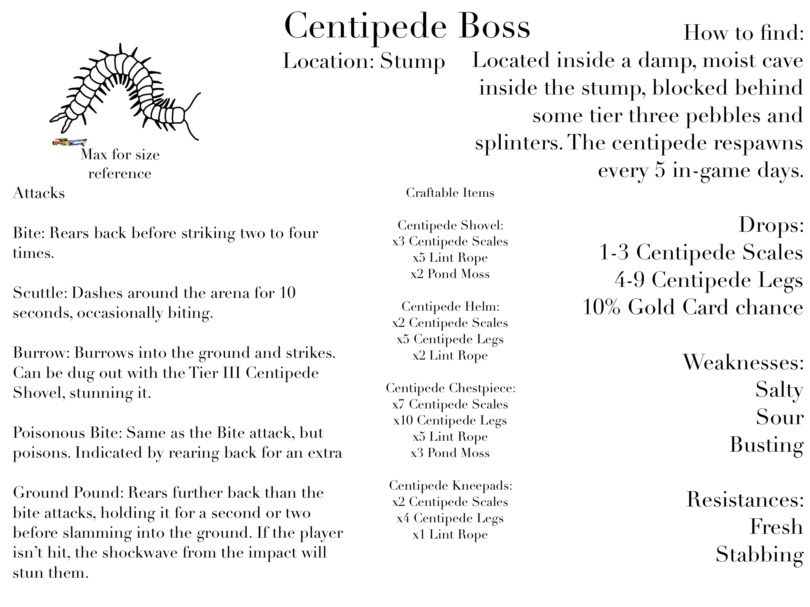been a while since the centipede concept won the poll, so here it is ...