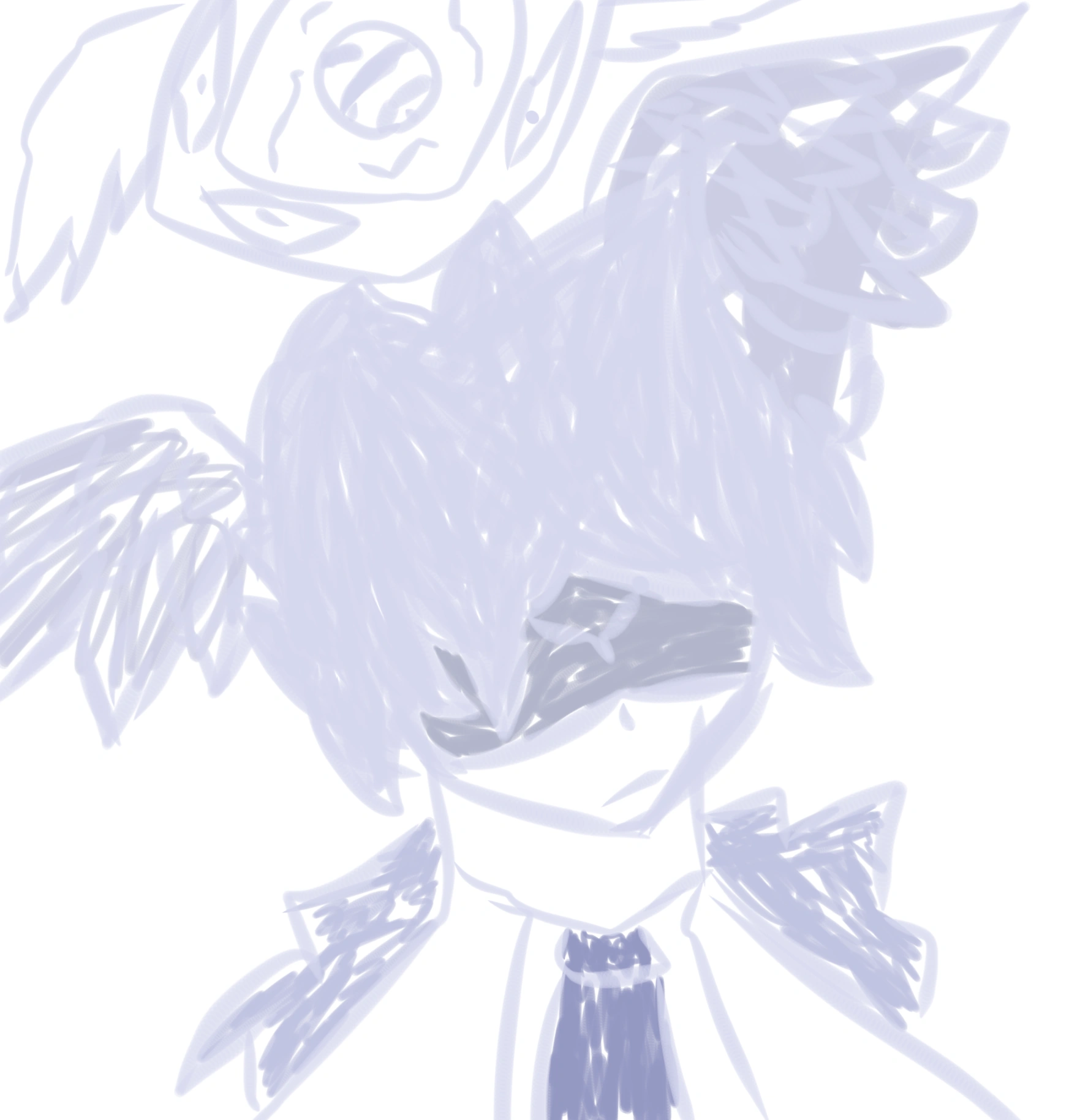 Lazy doodle of an angelic as a human(?) | Fandom