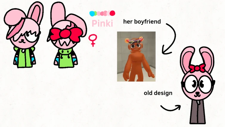 Pinki redesign concept art | Fandom