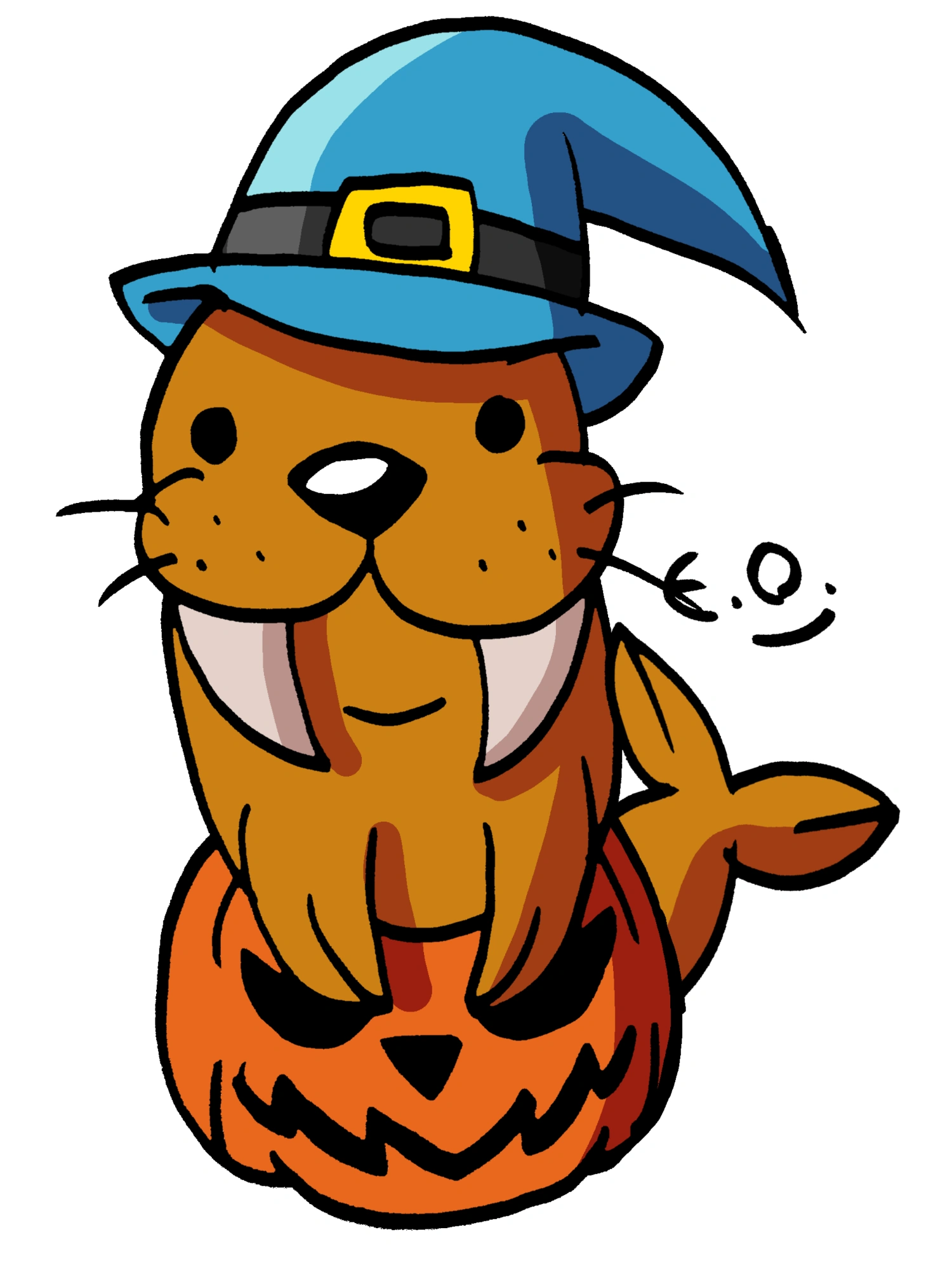My drawing of a Halloween walrus | Fandom