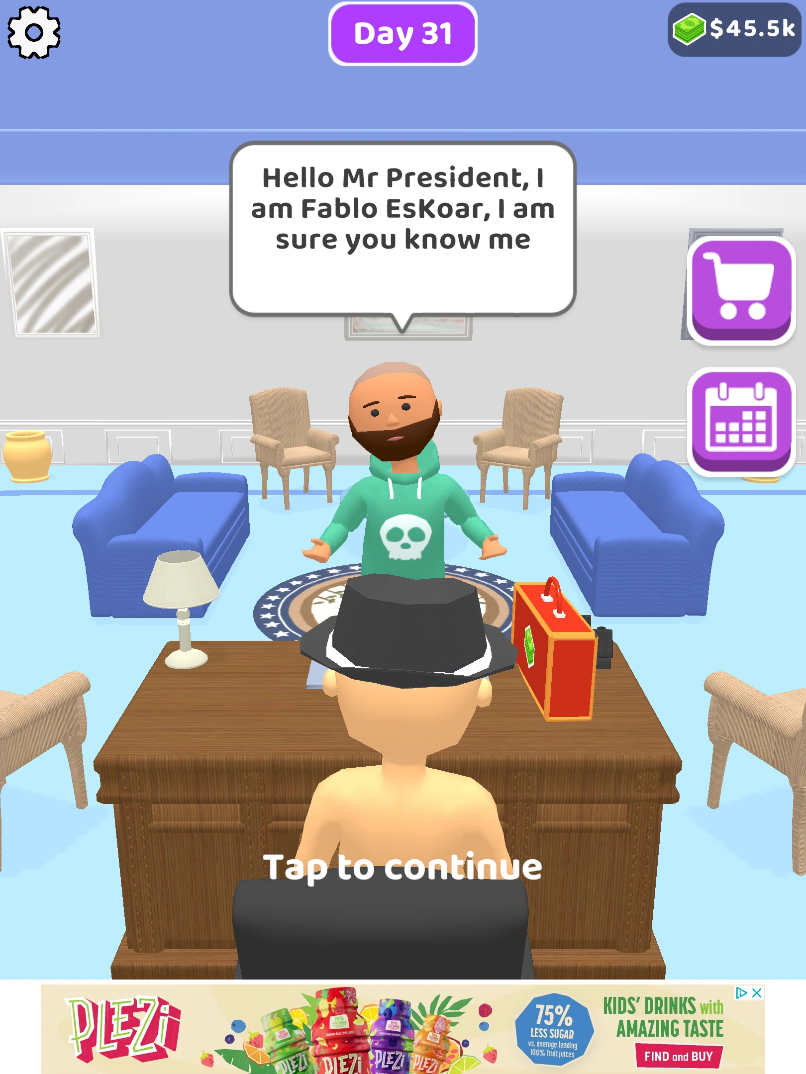 Played a president game Here are some screenshots from it. | Fandom