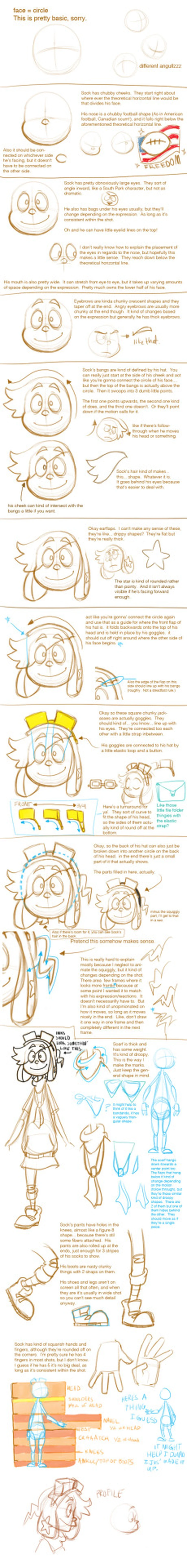 W2H2 Sock and Jonathan animation note sheets (from Erica Wester's ...