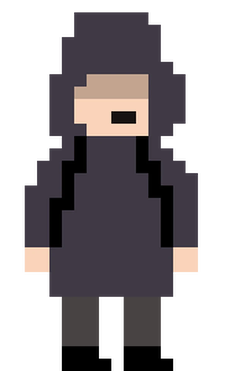 I made an 8 bit hooded man! | Fandom