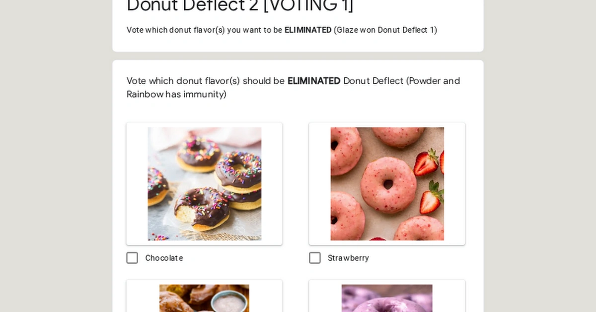 DONUT DEFLECT 2 [VOTING 1] (Yall are probably annoyed since this is my third post today) | Fandom