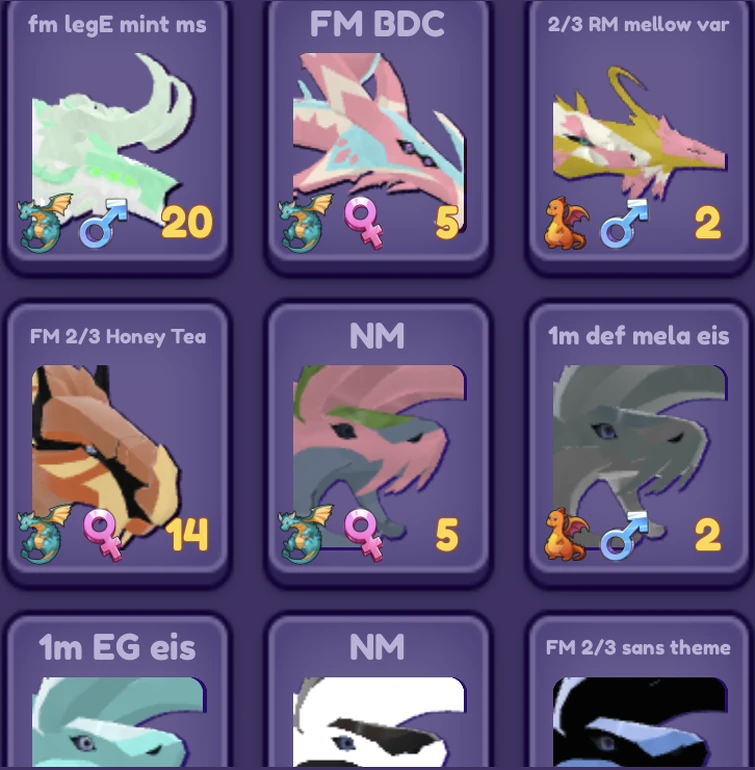 Trading stuff (LF defaults, BFT dragons, and cons) | Fandom