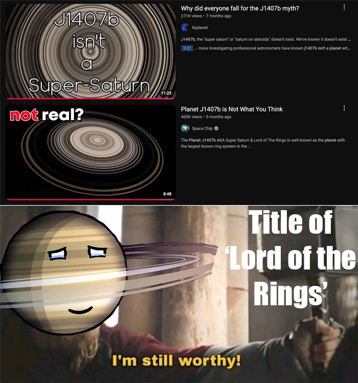 I finally have a good image of Saturn to use in this meme I've been ...