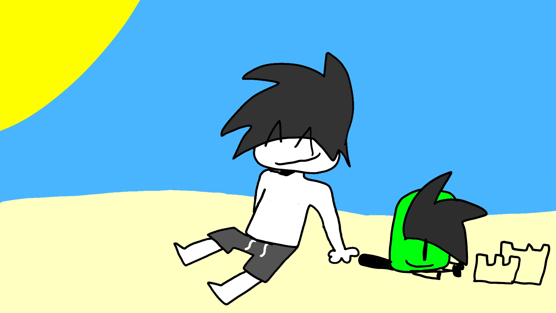 I made a couple of my OCS at the beach | Fandom