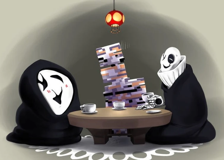 Me and gaster talk a lot in the void, when we are alone it's nice with ...