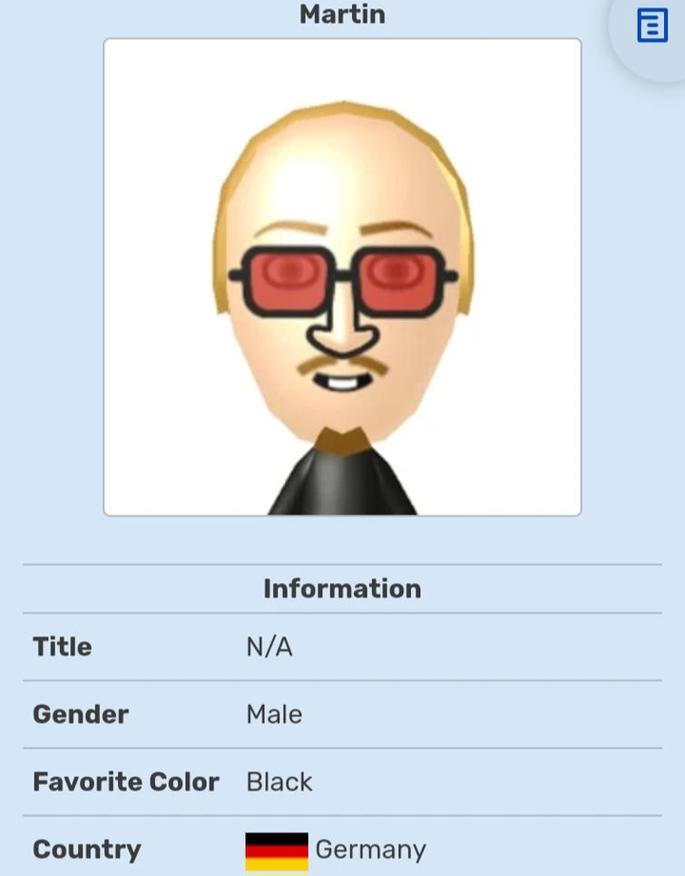 If the Miis were Pokémon Trainers: Martin | Fandom