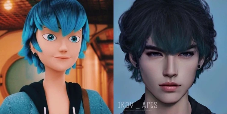 Miraculous Ladybug realistic versions of Marinette, Adrien, Luka ...