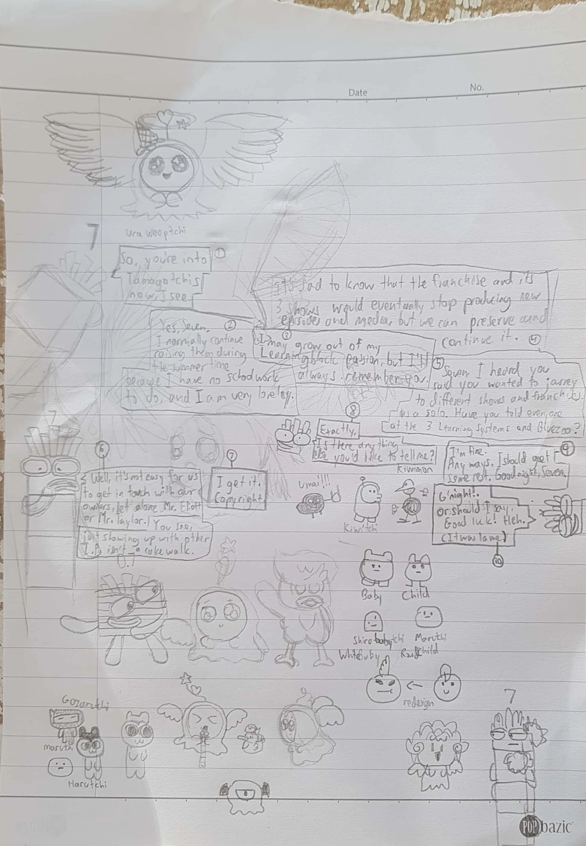 Doodle time with a conversation with Seven last night. See full post ...