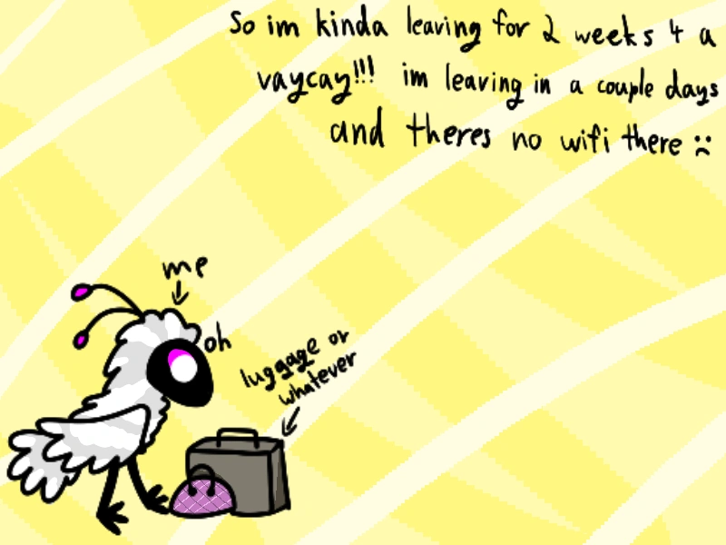 pebo is going on vaycay soon,, | Fandom