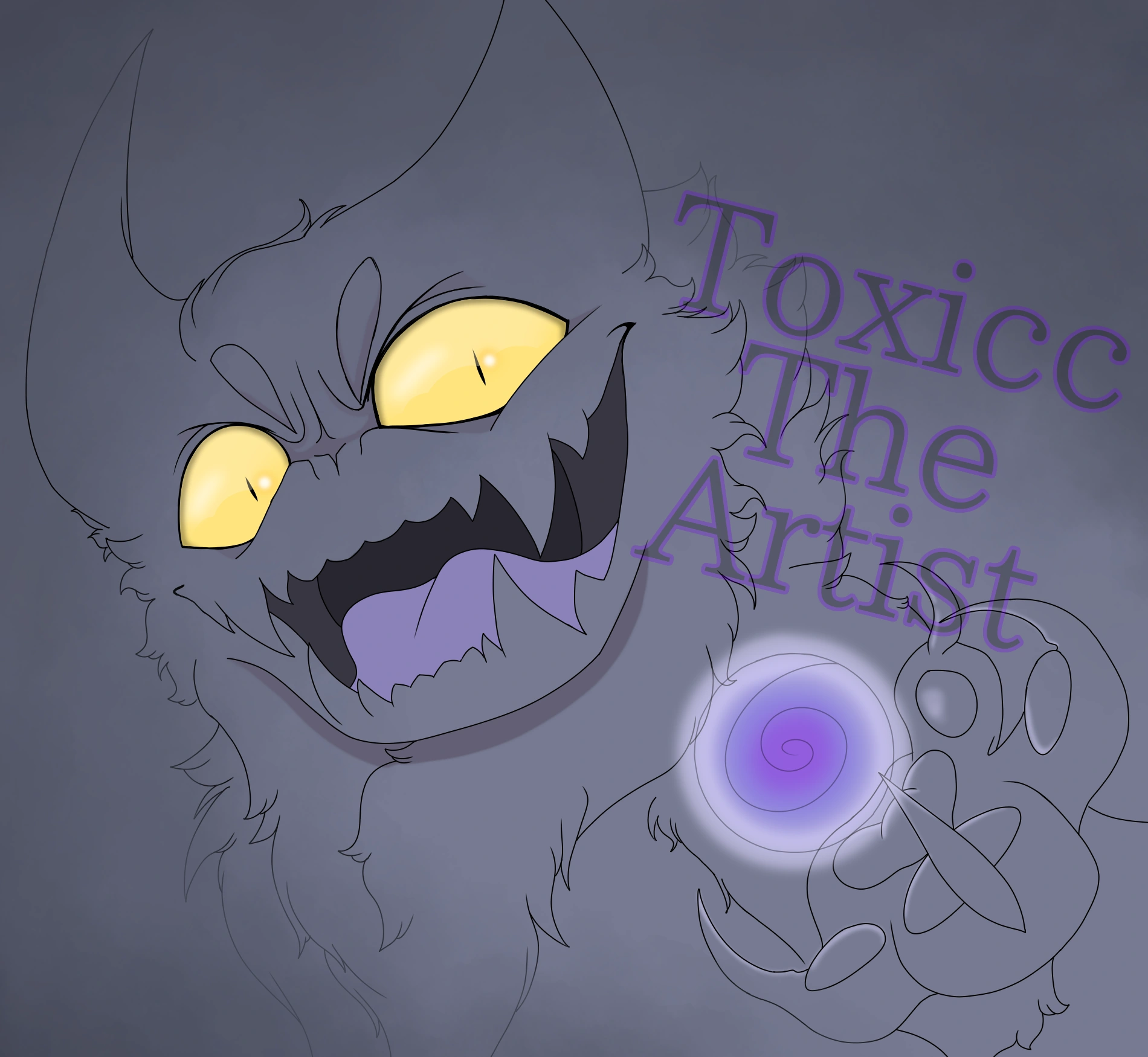 *Manifests for the very first time here and feeds you art* (sorta introduction-) | Fandom