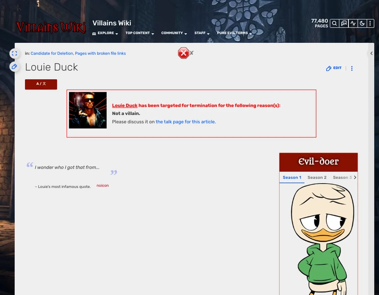LOL Louie Duck on Villains Wiki | Fandom