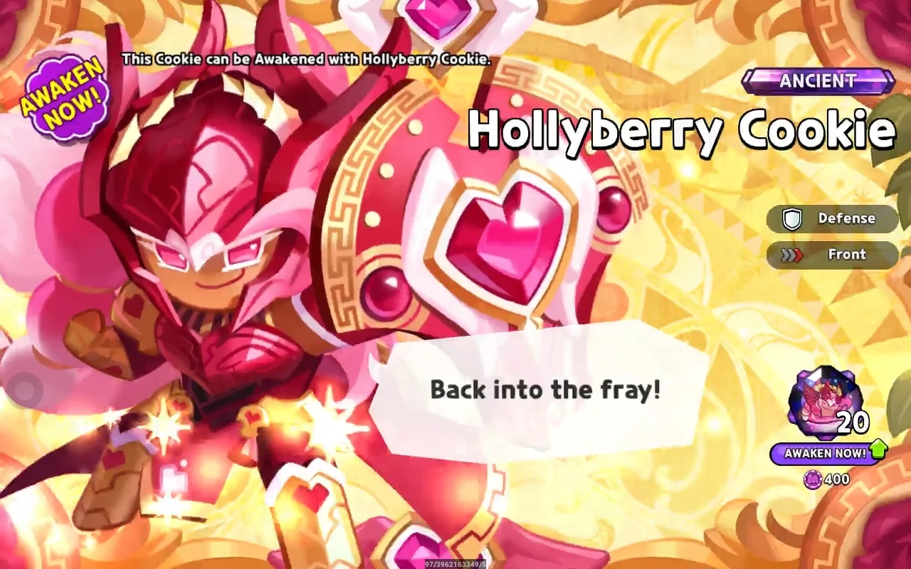 I was just doing one pull gacha until I got Awakened Hollyberry Cookie ...