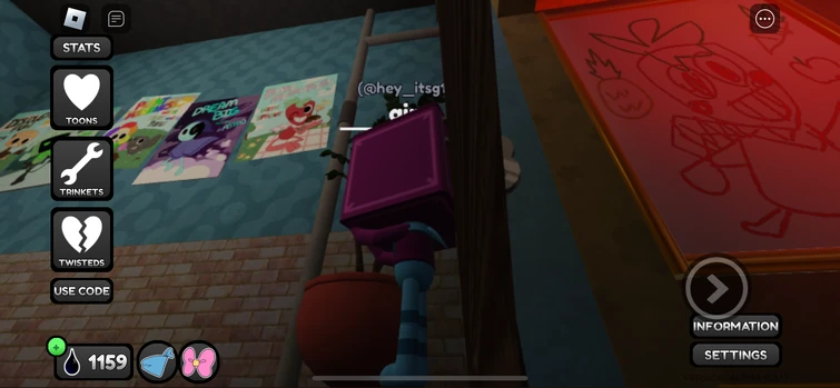 theres something behind the staff only door (idk what to title this ...