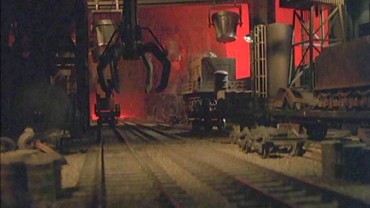 Is it just me , or is the big shed in the smeltersyard the engine ...