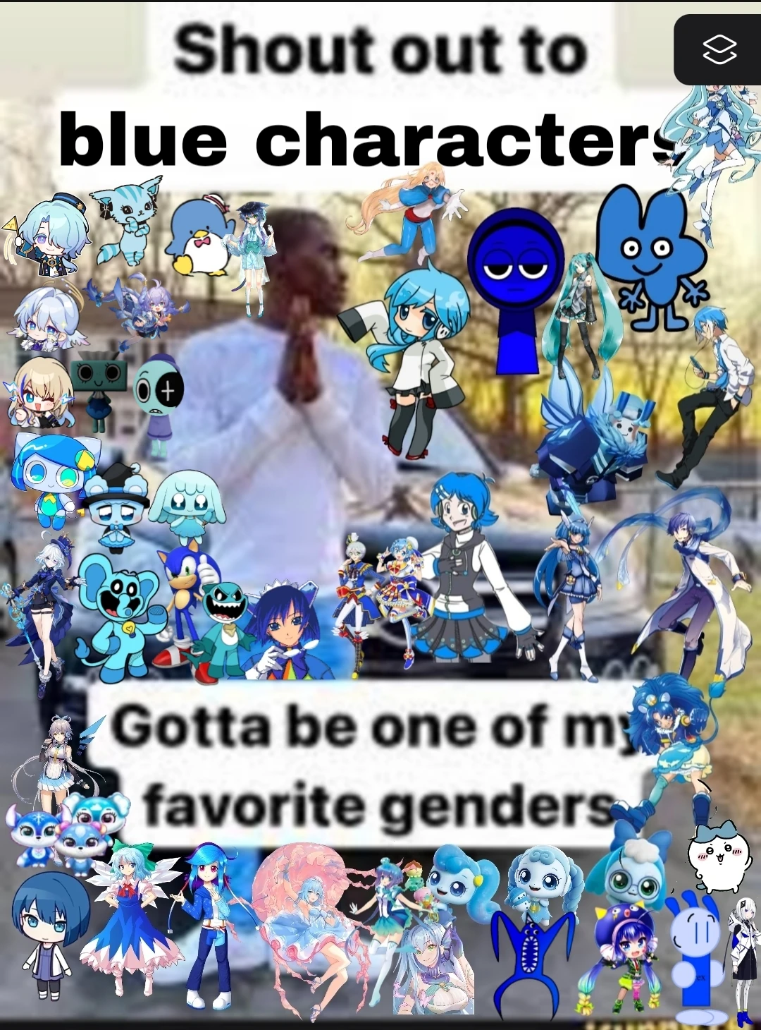 Shout out to blue characters gotta be one of my favorite genders | Fandom